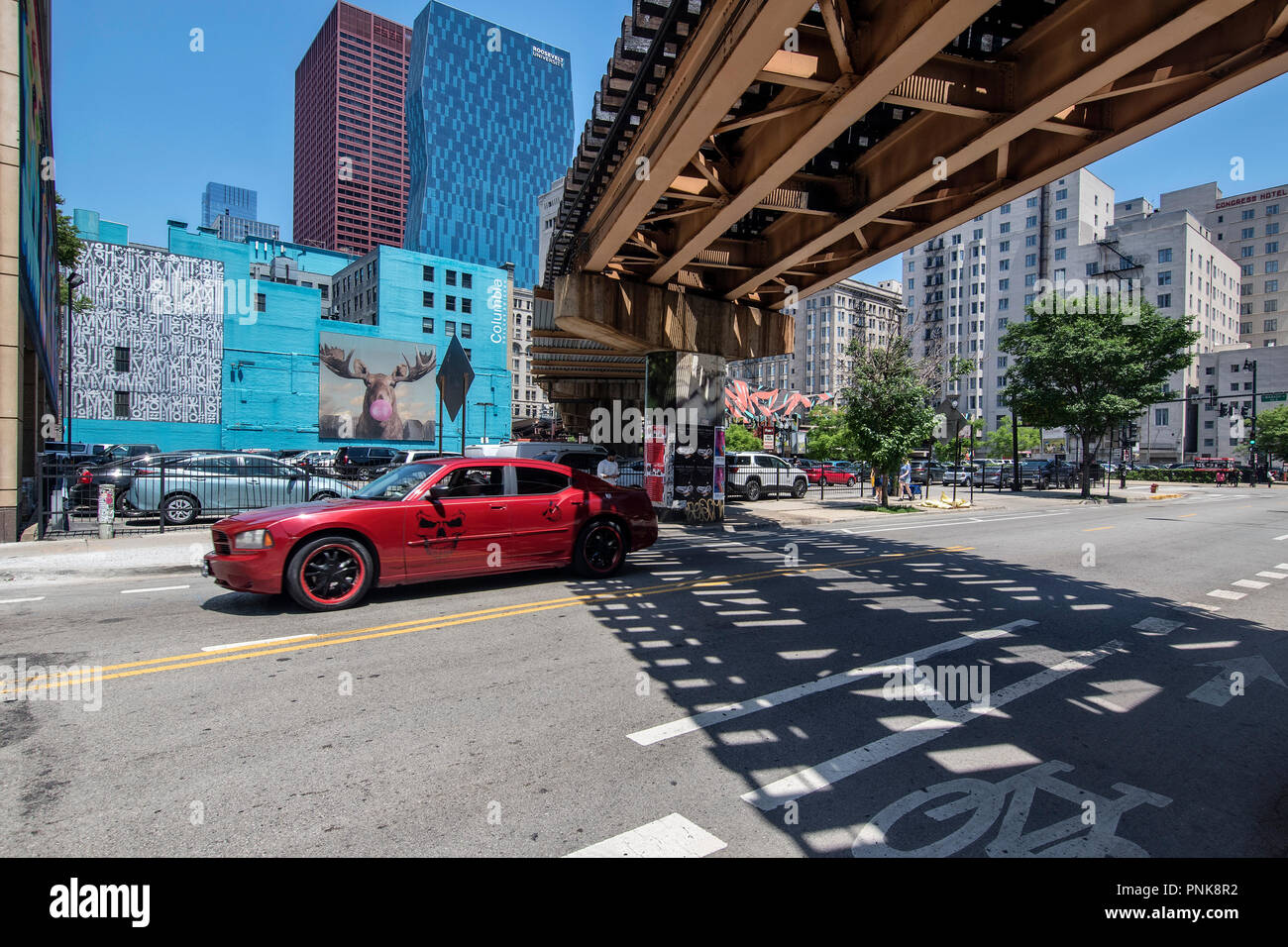 L train chicago loop hi-res stock photography and images - Alamy