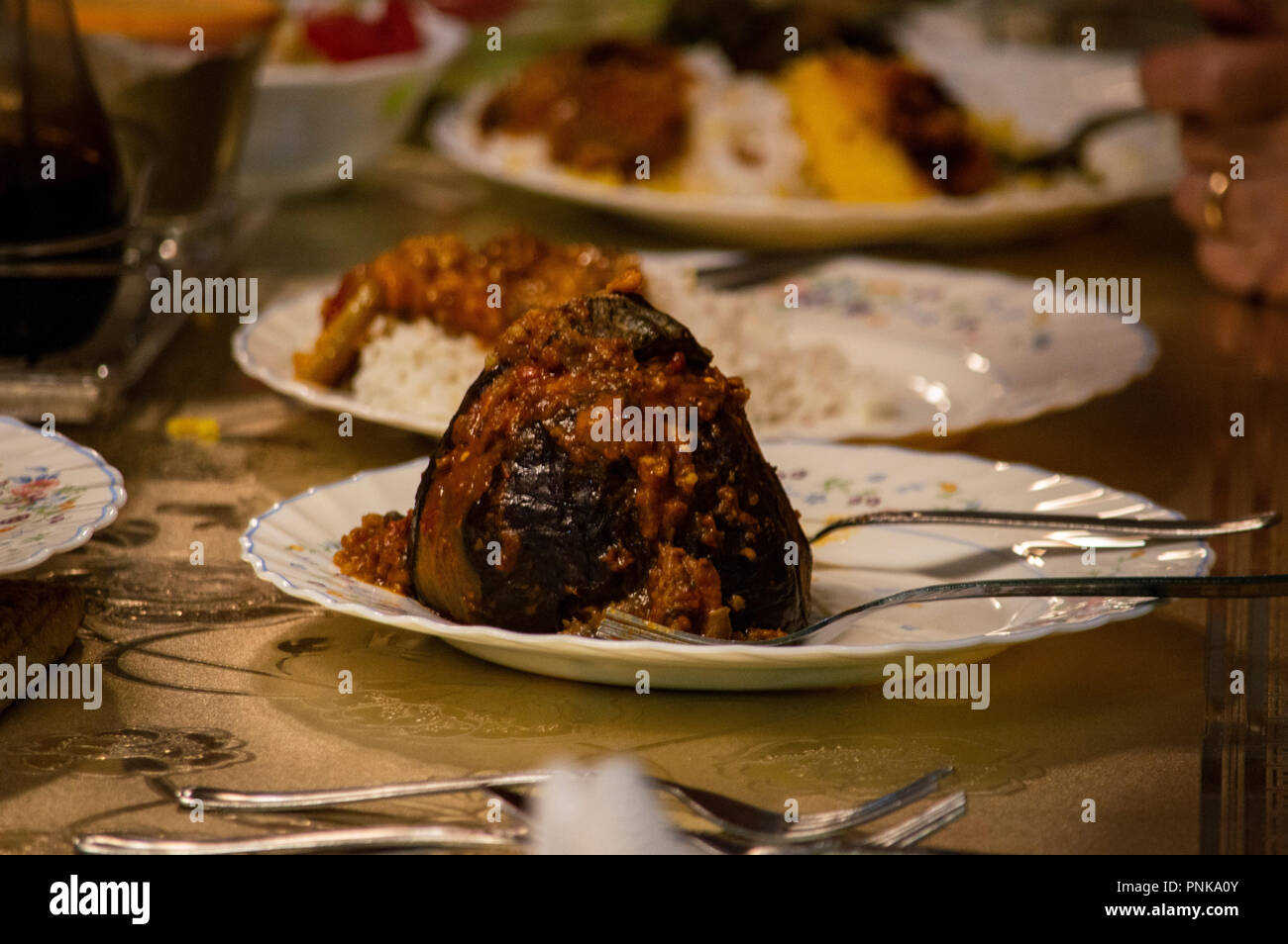 Homemade Persian dolmeh felfel Stock Photo - Alamy