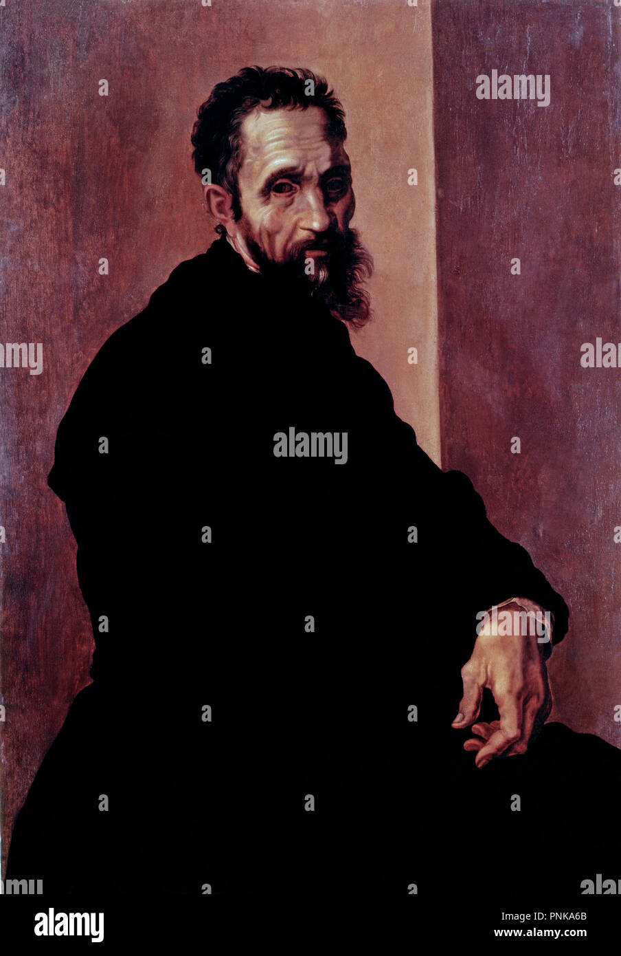 Self portrait of michelangelo hi-res stock photography and images - Alamy