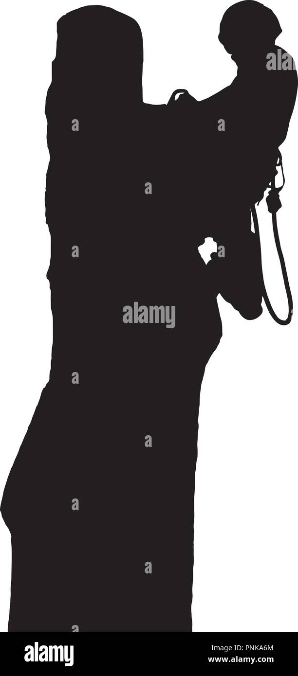 Arborist silhouette Stock Vector Images - Alamy