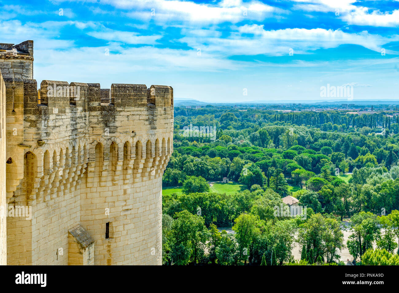 France. Gard (30). Villeneuve-Les-Avignon. Tower of Fort St. Andrew ...
