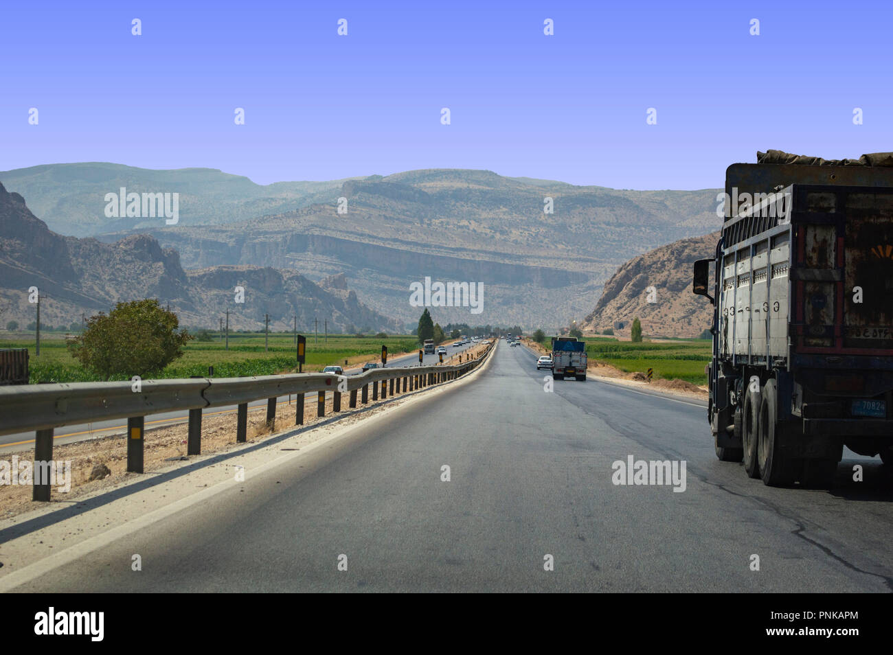 A view of a highway in Iran Stock Photo - Alamy