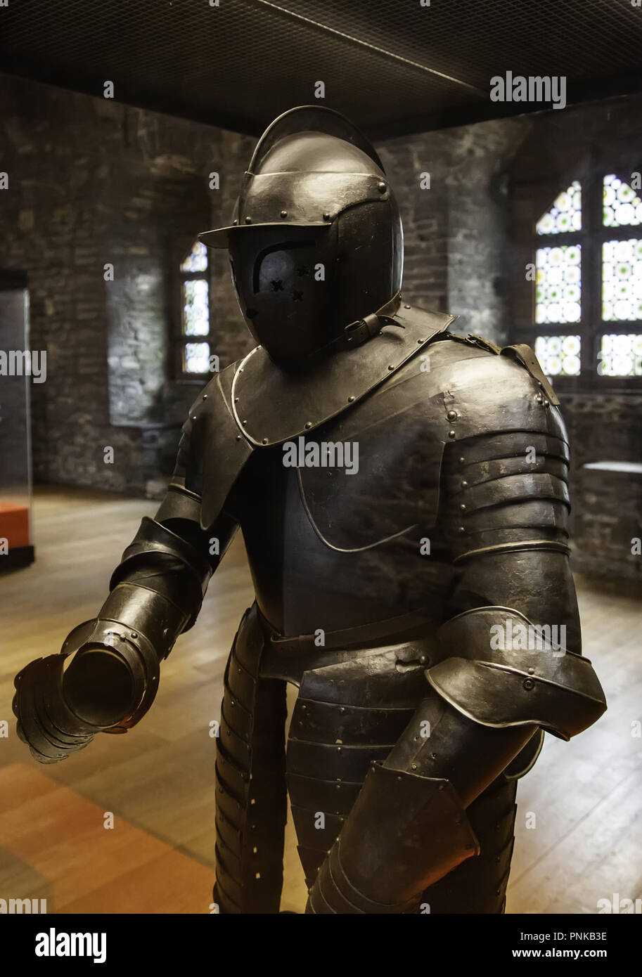 Ancient medieval defense armor, detail of ancient weapon, crossed Stock ...