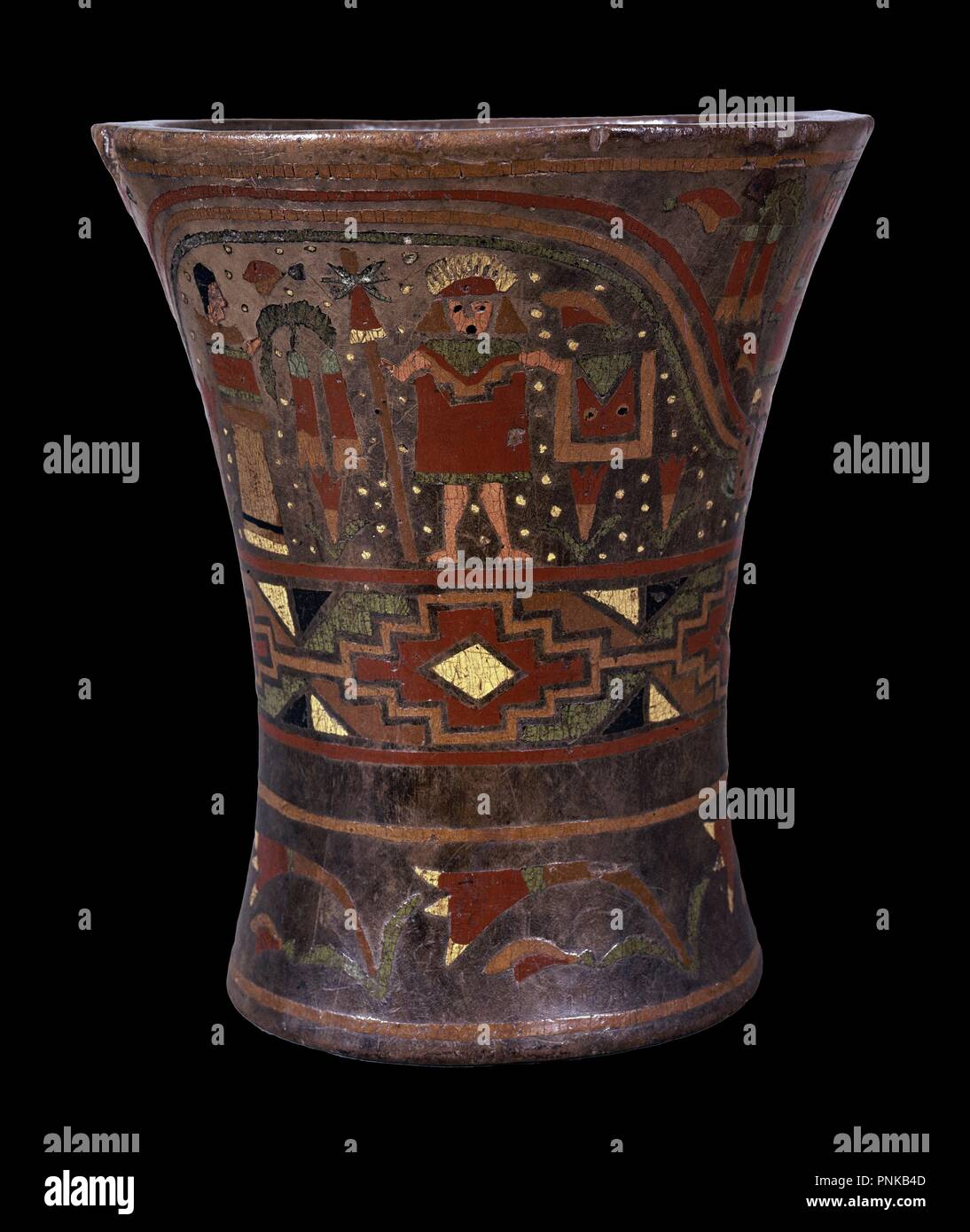 KERO INCA - VASO CEREMONIAL TRONCOCONICO POLICROMADO - 1501-1600 ...