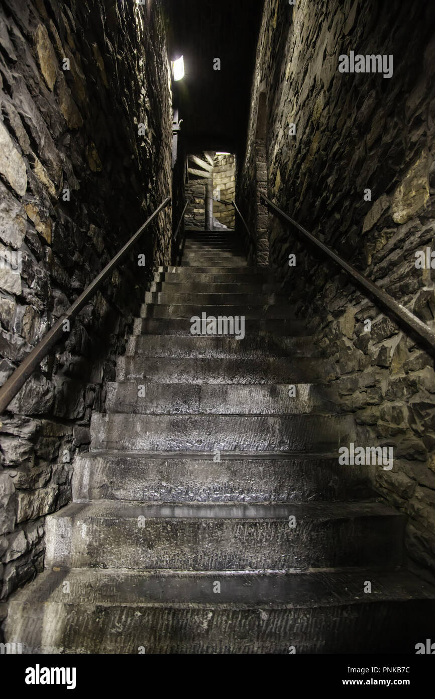 Old stone staircase, detail of medieval steps, history Stock Photo - Alamy