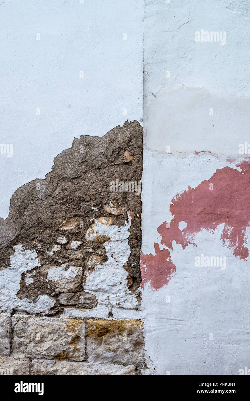 Full frame of decaying wall plaster Stock Photo - Alamy