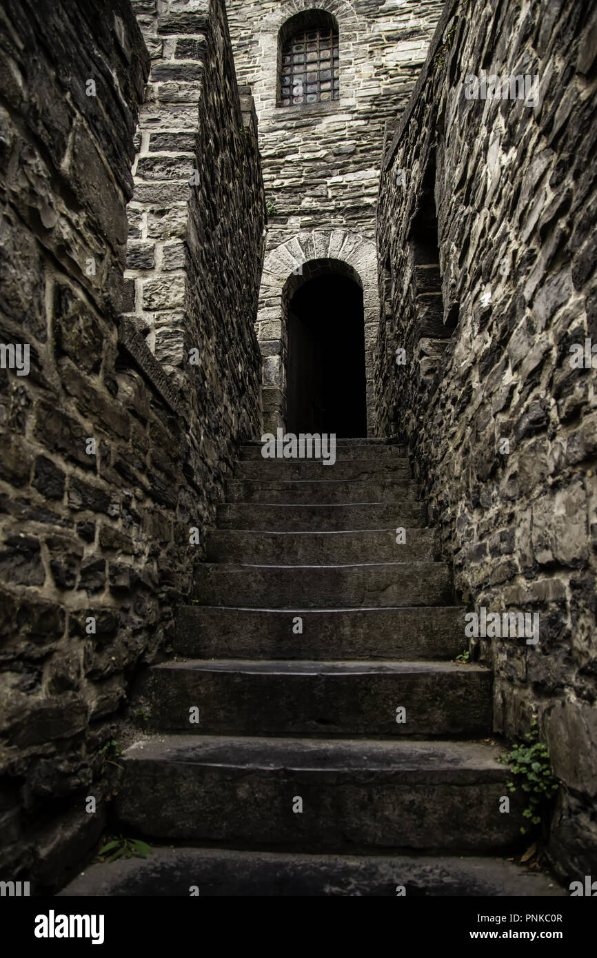Old stone staircase, detail of medieval steps, history Stock Photo - Alamy