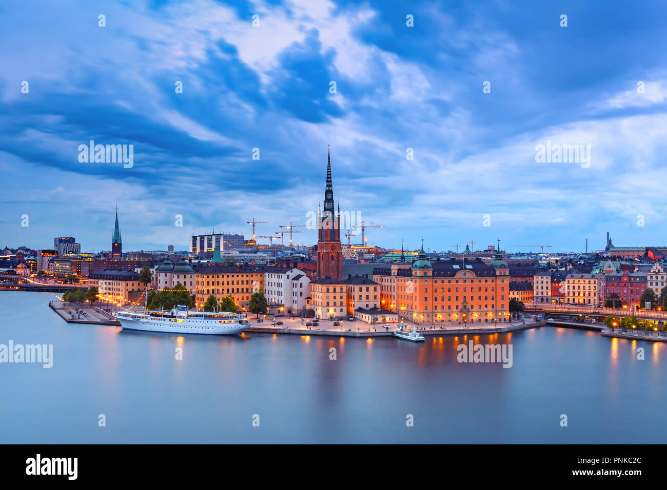 Stockholm night view hi-res stock photography and images - Alamy