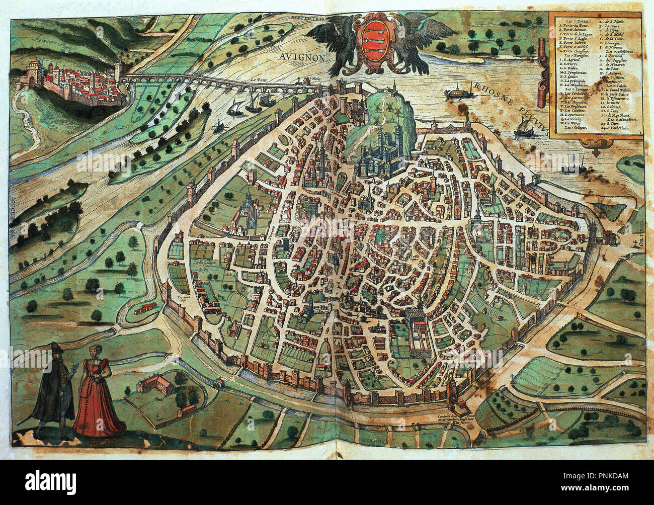 Map of avignon hi-res stock photography and images - Alamy