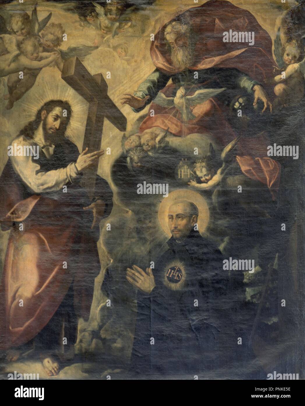 APARICION DE CRISTO A SAN IGNACIO DE LOYOLA -1595. Author: VAZQUEZ ...