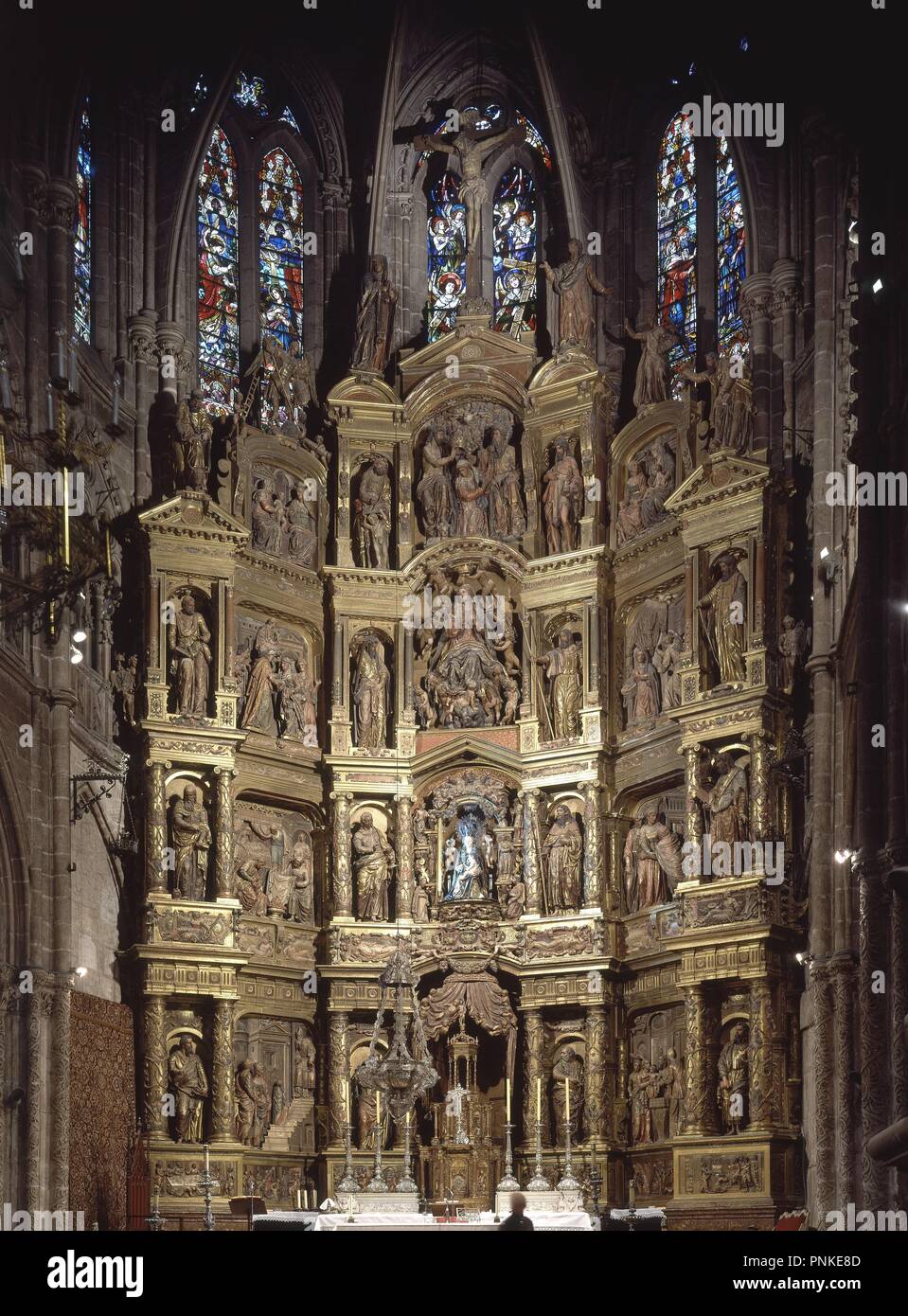 RETABLO MAYOR - 1562/1580 - DORADO Y ESTOFADO EN 1593 - RENACIMIENTO ...