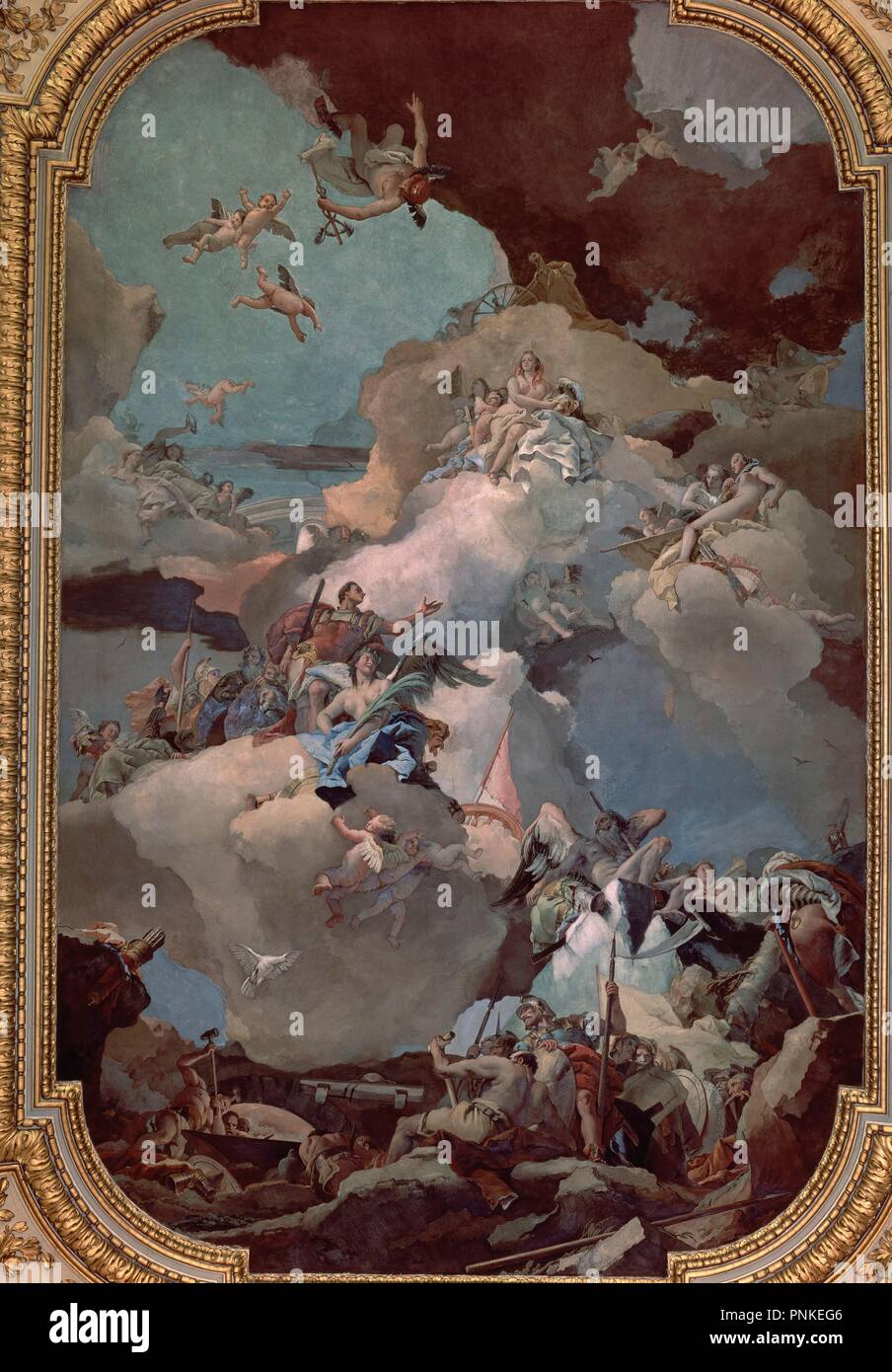 SALA DE ALABARDEROS - EL TRIUNFO DE ENEAS- 1762- PINTURA ROCOCO. Author ...