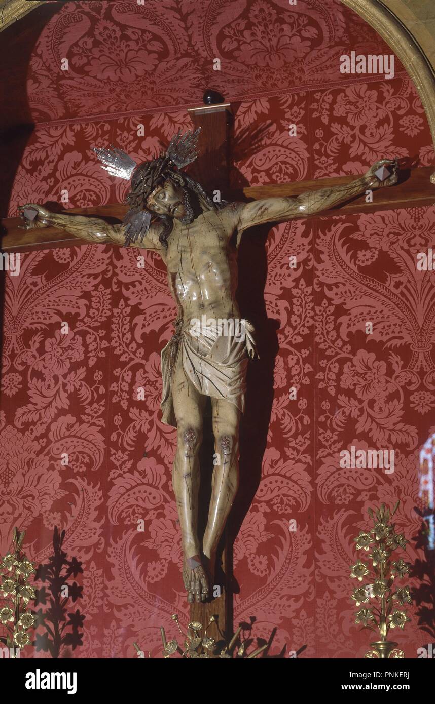 RETABLO DEL CALVARIO - DETALLE DE CRISTO CRUCIFICADO - 1585. Location ...