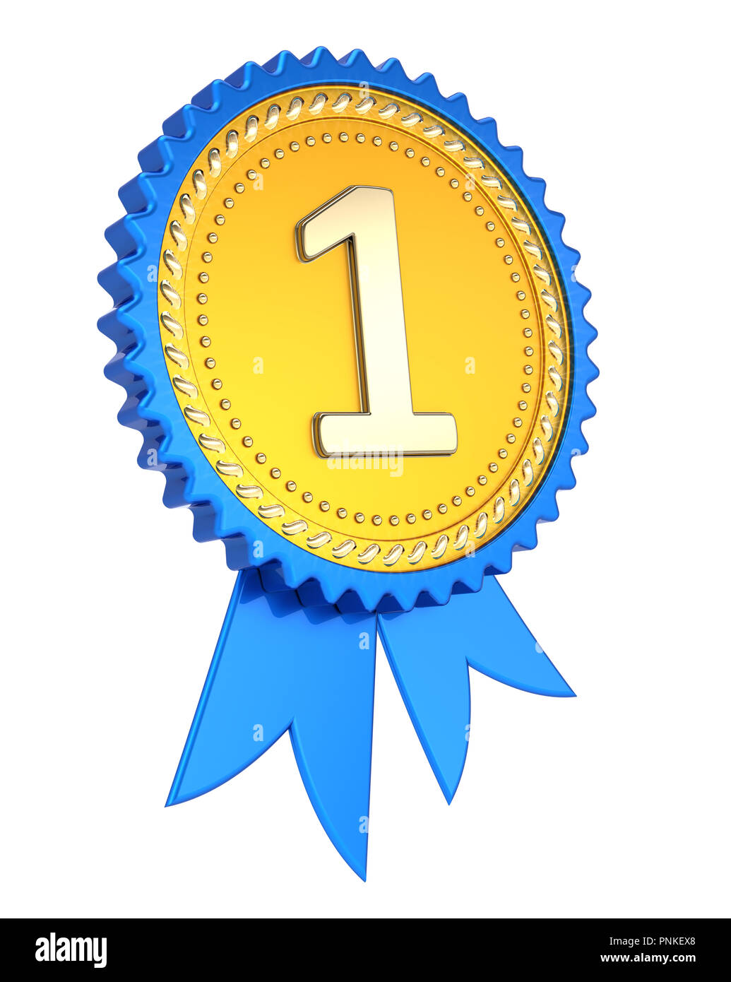 medal number one 1 golden blue, 1st first place award ribbon ...