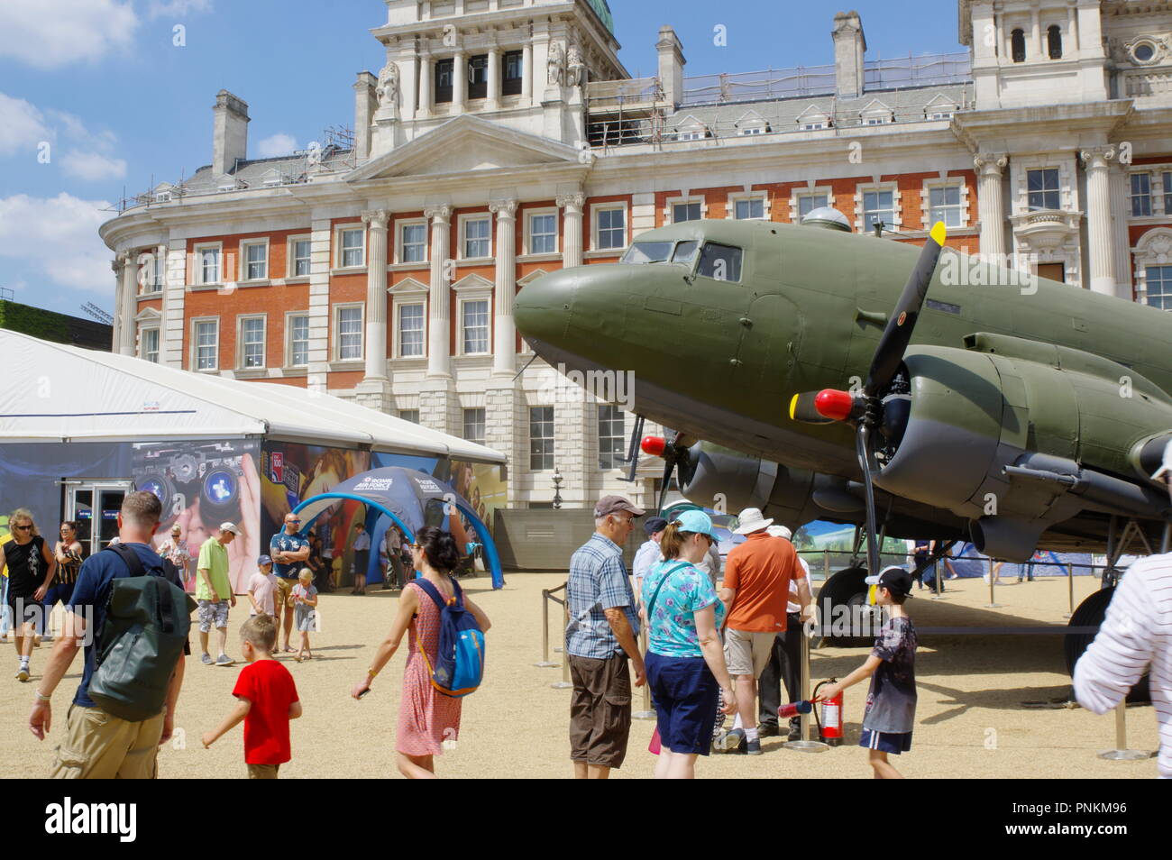 RAF 100 exhibition Horseguards Parade Ground Stock Photo - Alamy