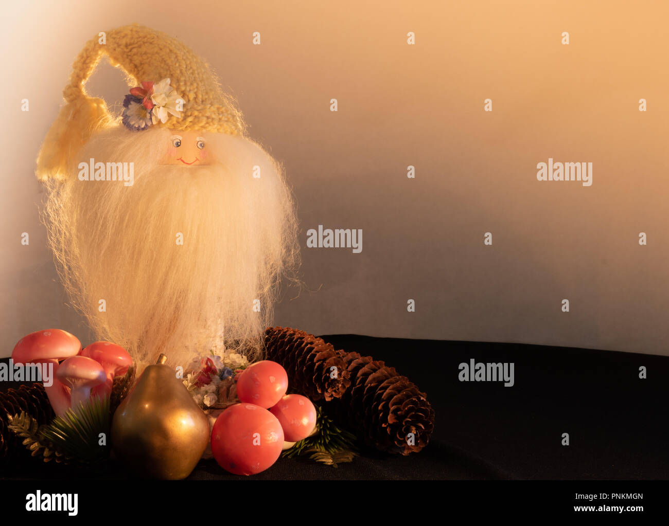 Swedish cheerful smiling fantasy character, a springtime gnome elf with ...