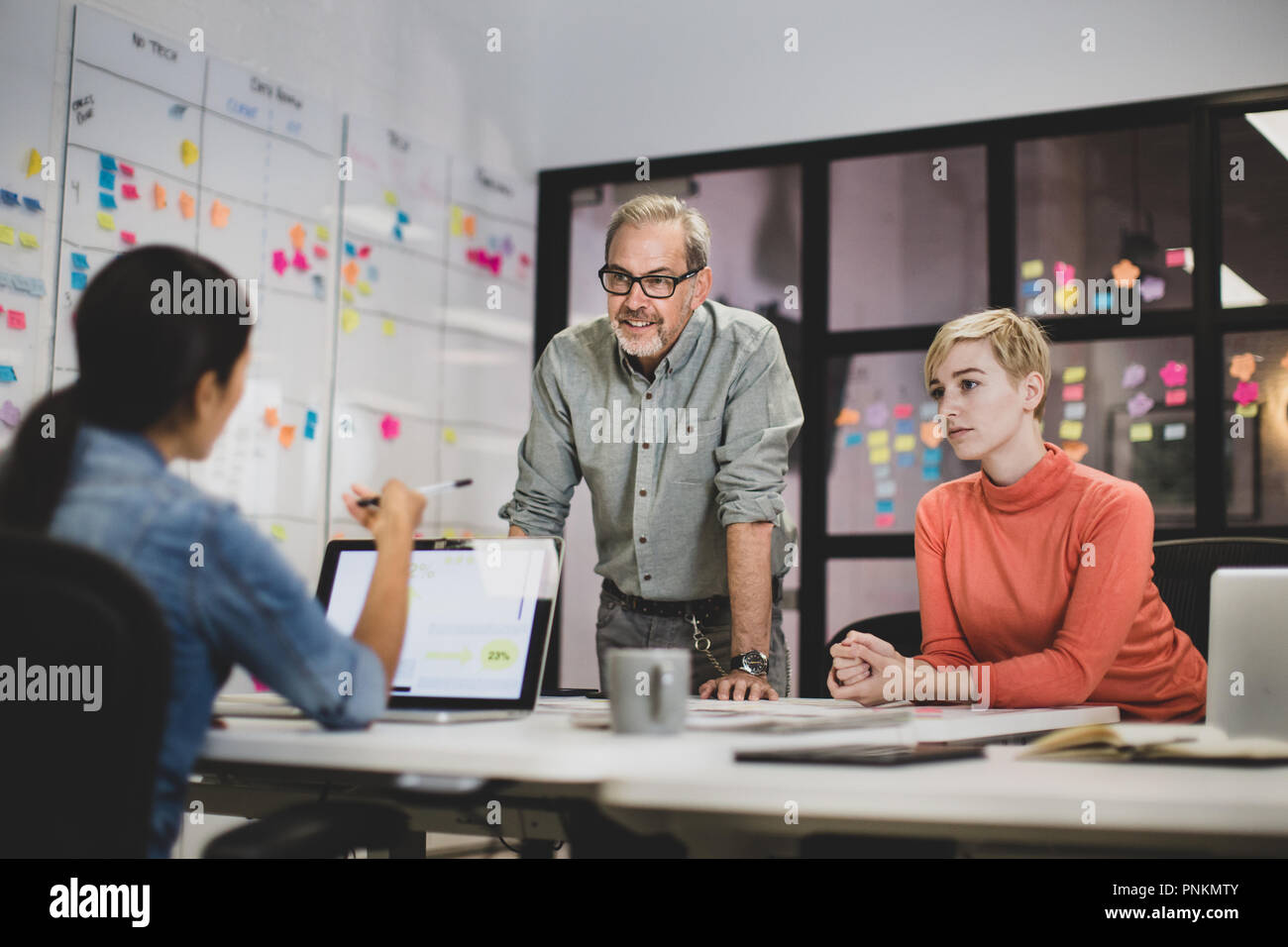 Young businessman working late night hi-res stock photography and ...