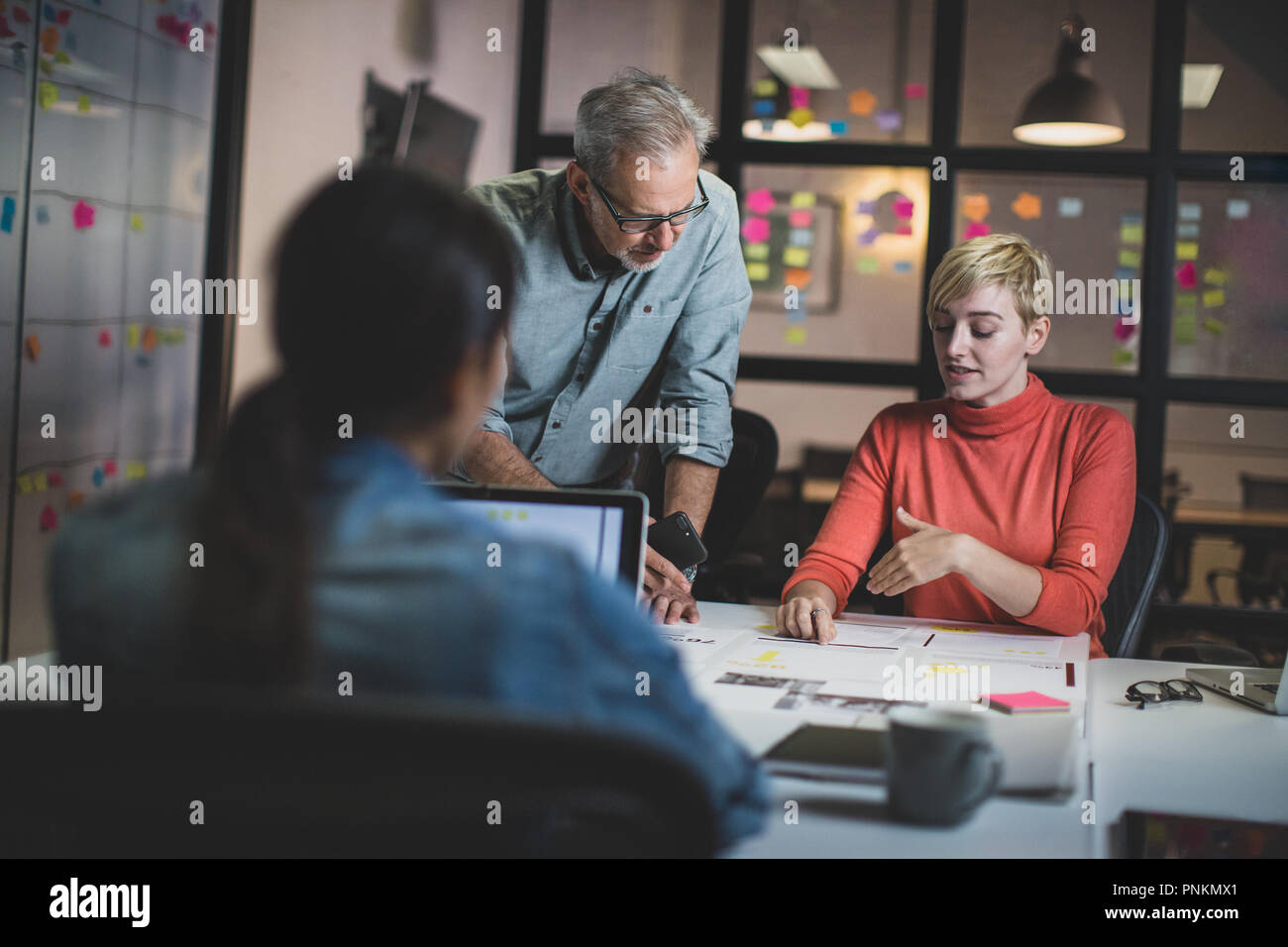 Young businessman working late night hi-res stock photography and ...