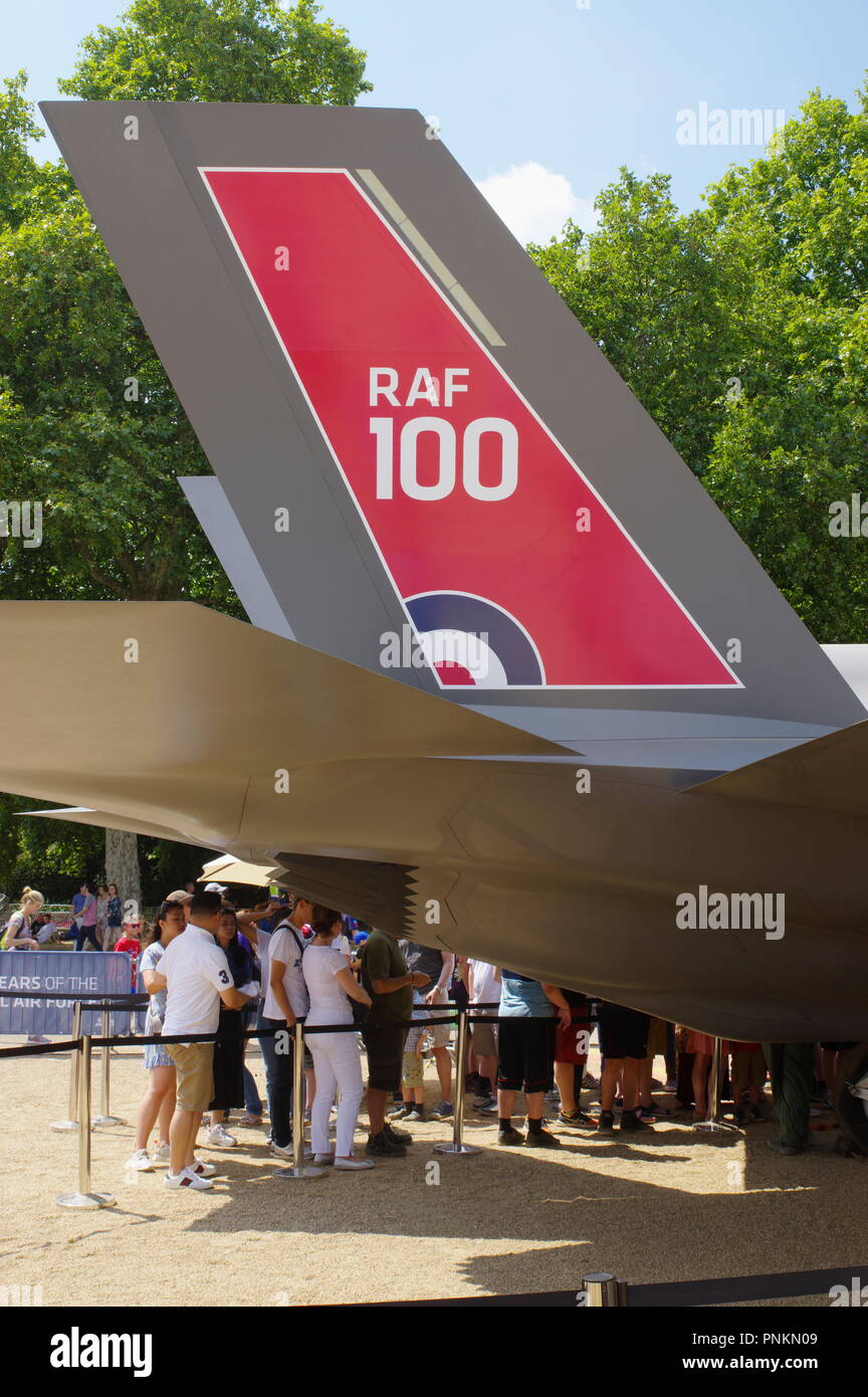 RAF 100 exhibition Horseguards Parade Ground Stock Photo - Alamy
