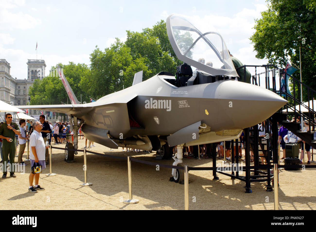 RAF 100 exhibition Horseguards Parade Ground Stock Photo - Alamy