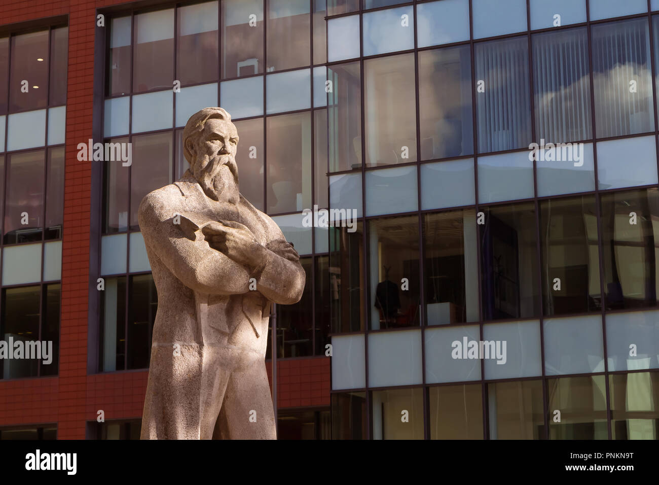 Friedrich engels statue in britain hi-res stock photography and images ...