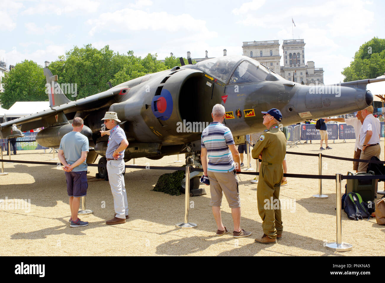 RAF 100 exhibition Horseguards Parade Ground Stock Photo - Alamy
