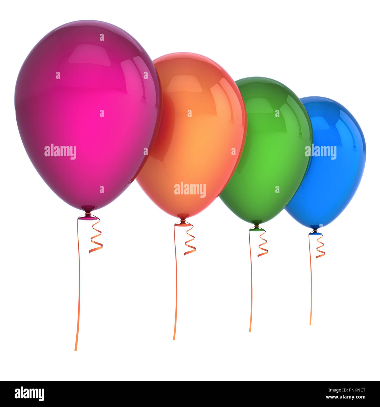 balloons 4 party birthday decoration multicolored. four helium balloons ...