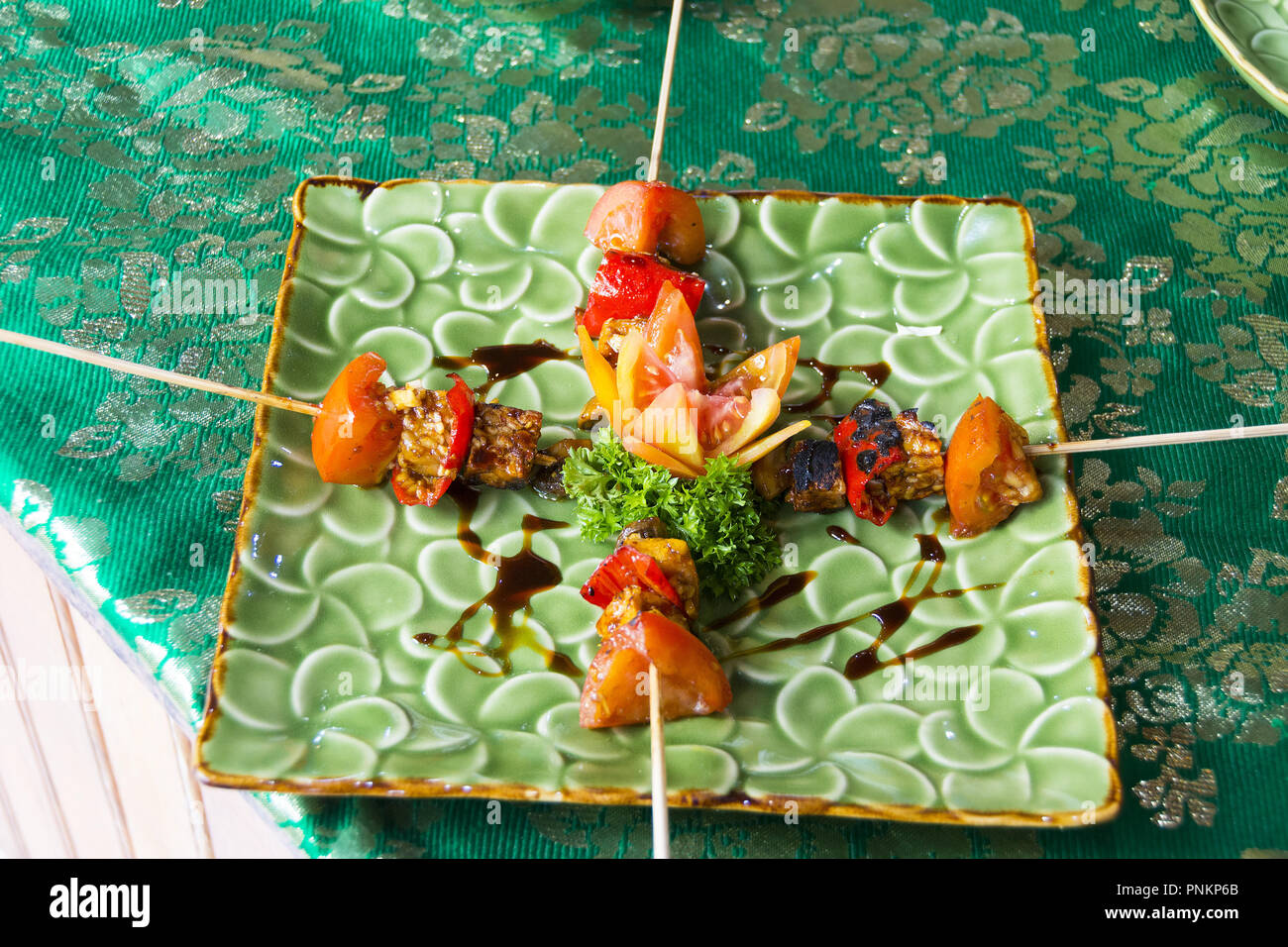 Deep Fried Tempeh in Sweet Soy Sauce Stock Photo - Alamy