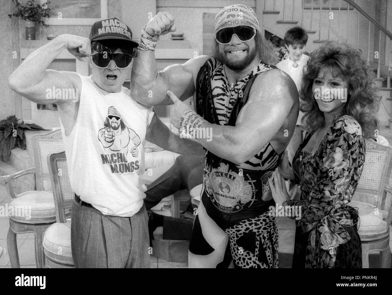 Regis Philbin, Macho Man Randy Savage aand MIss Elizabeth 1986 Photo by ...