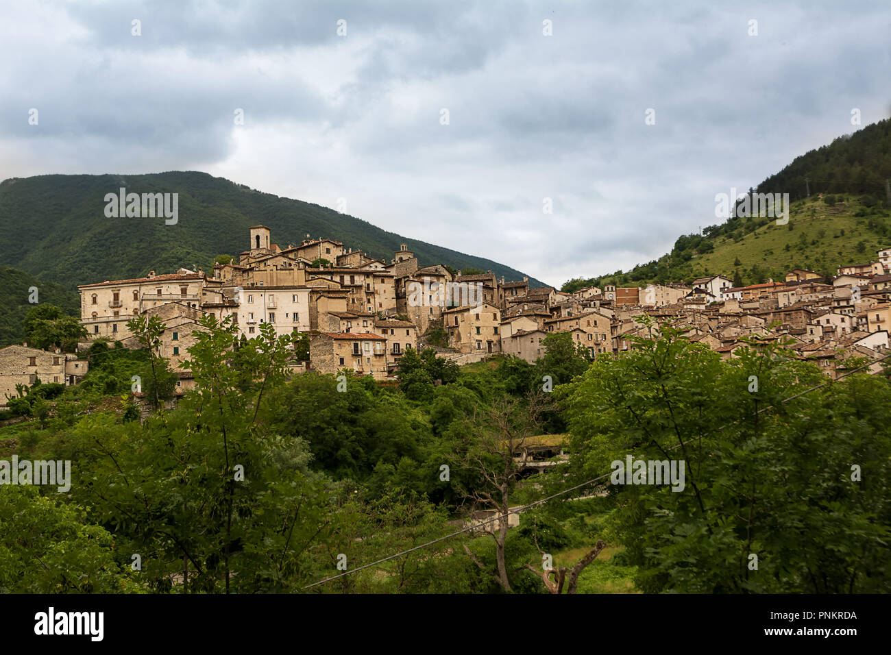 Scanno, a village in the National Park of Abruzzo (Italy Stock Photo ...