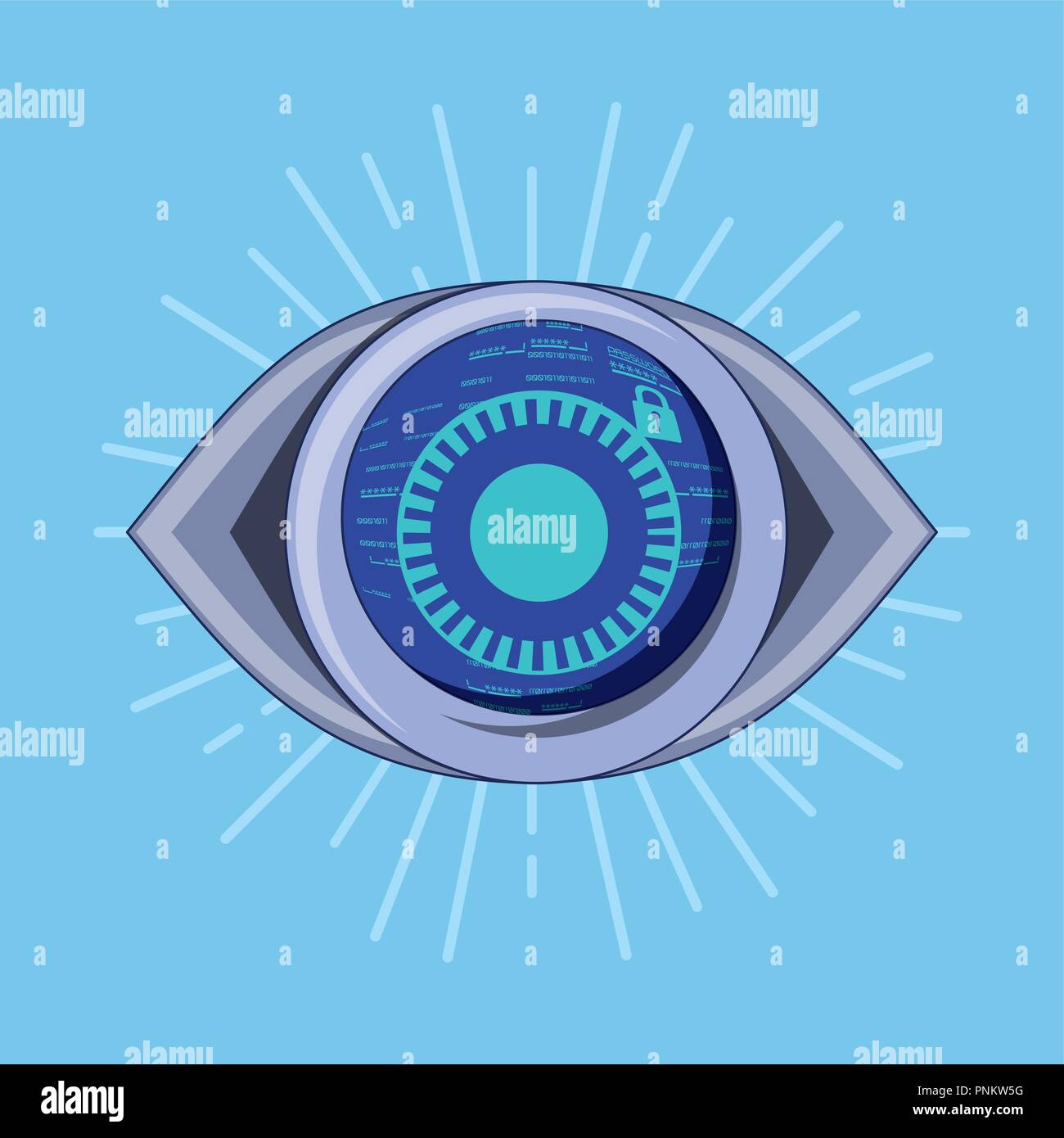 eye data privacy icon vector illustration design Stock Vector Image ...