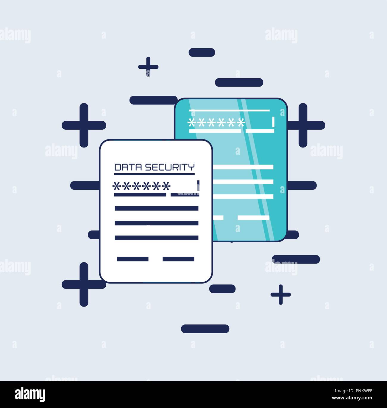 documents data privacy icon vector illustration design Stock Vector ...