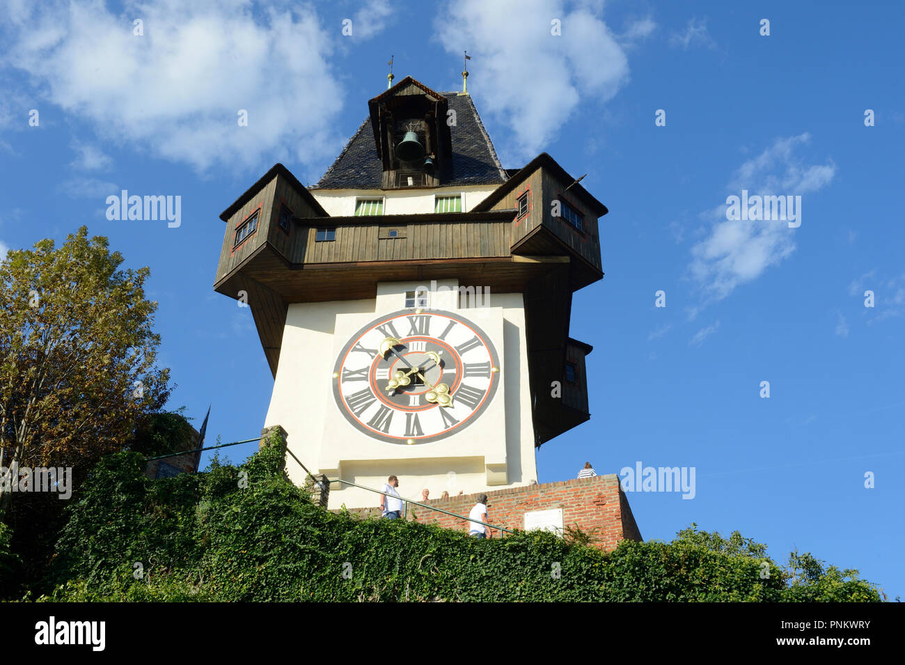 Graz, Styria, Austria. The Graz Clock Tower is a 28 meter high tower ...