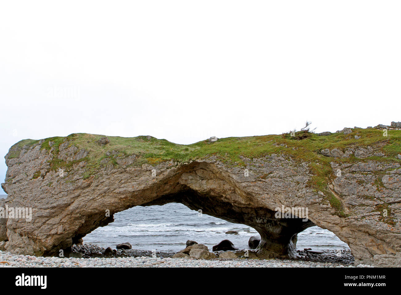 Arches Provincial Park, Portland Creek, Newfoundland, A natural rock ...