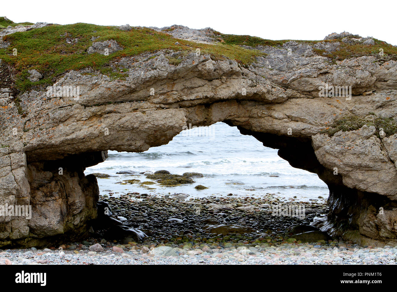 Arches Provincial Park, Portland Creek, Newfoundland, A natural rock ...