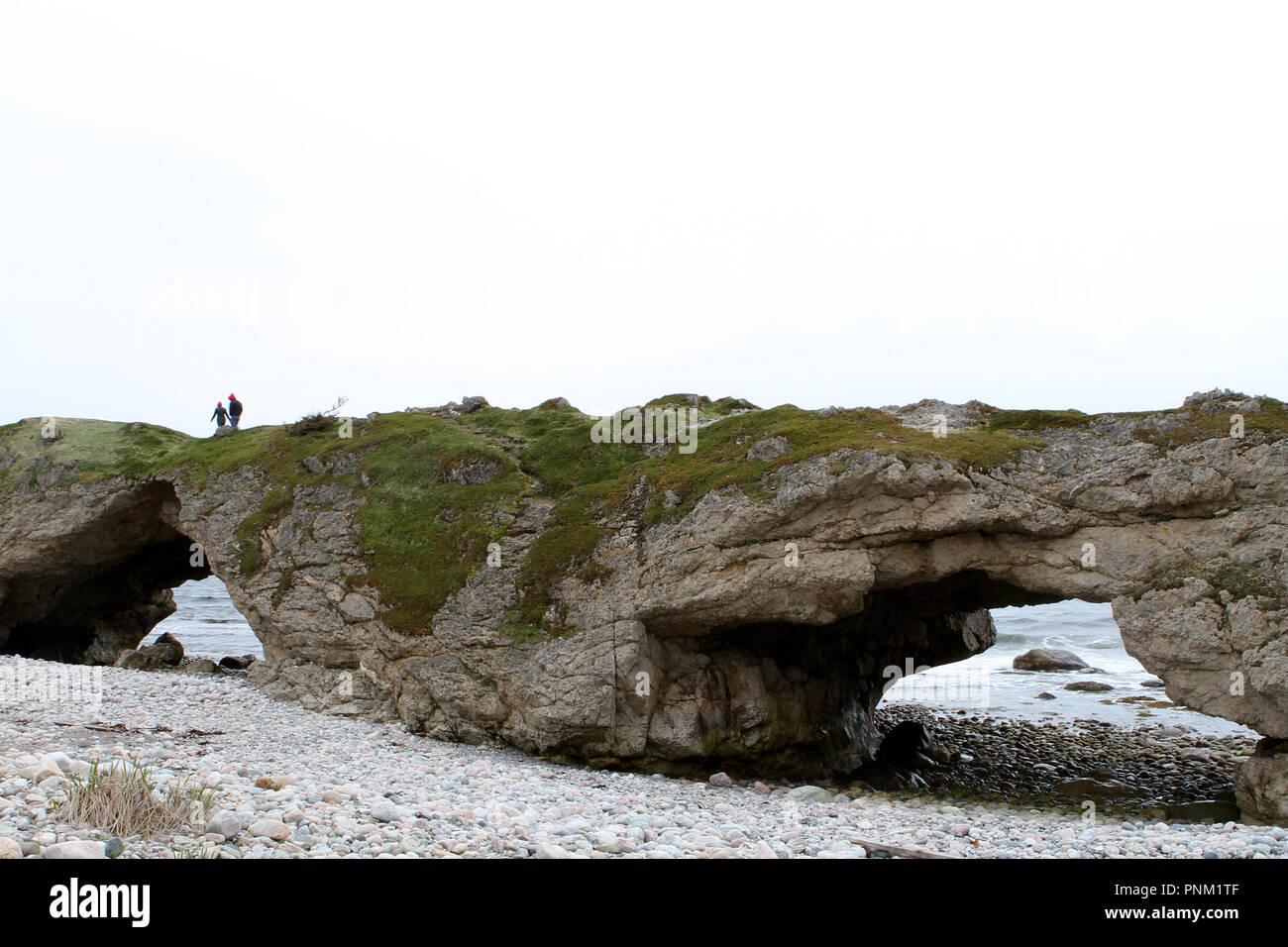 Arches Provincial Park, Portland Creek, Newfoundland, A natural rock ...