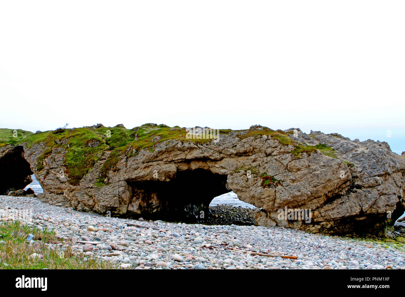 Arches Provincial Park, Portland Creek, Newfoundland, A natural rock ...