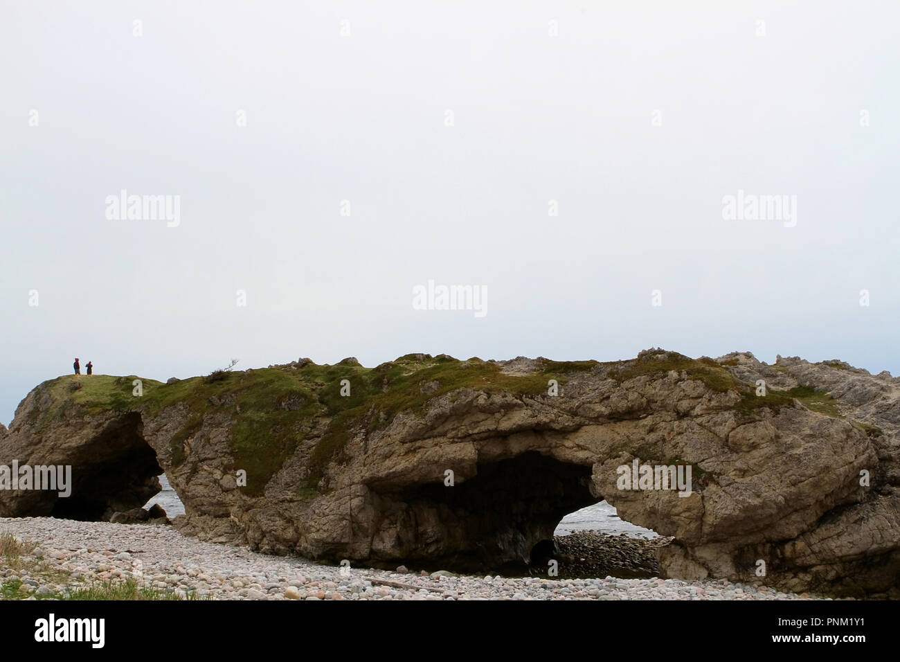 Arches Provincial Park, Portland Creek, Newfoundland, A natural rock ...