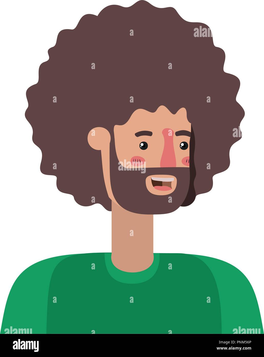 Cartoon Face With Afro High Resolution Stock Photography and Images - Alamy