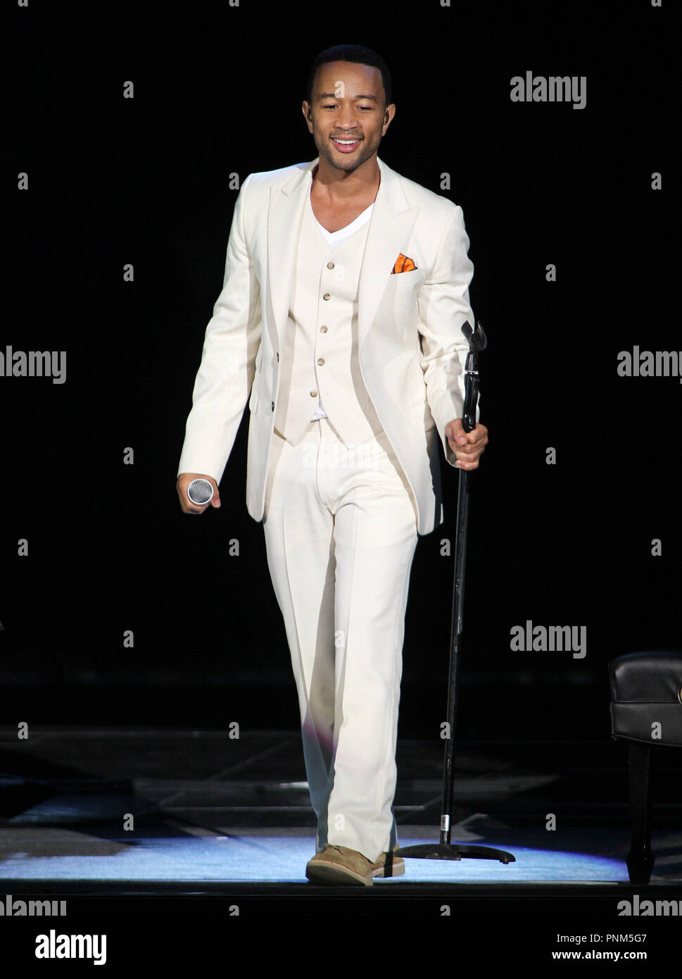 John Legend performs in concert at the American Airlines Arena in Miami ...