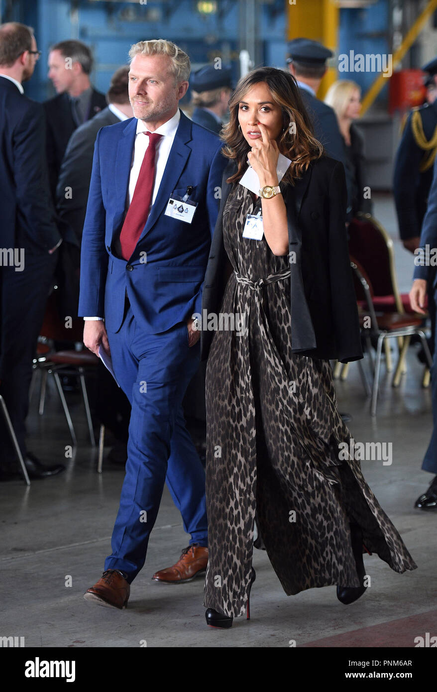 Myleene Klass and boyfriend Simon Motson attend the consecration parade ...