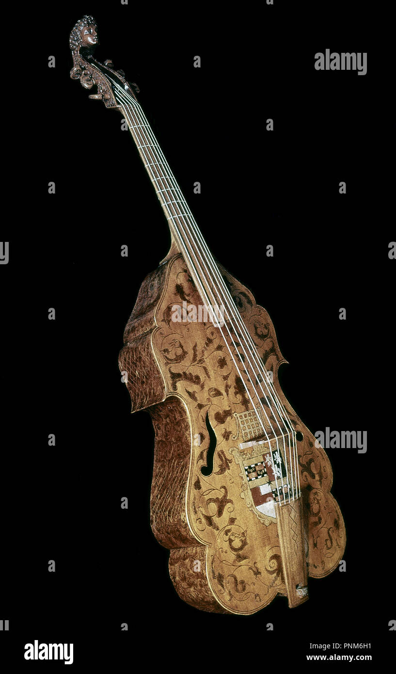 VIOLA DE GAMBA 1590. Author: John Rose. Location: ASHMOLEAN MUSEUM ...