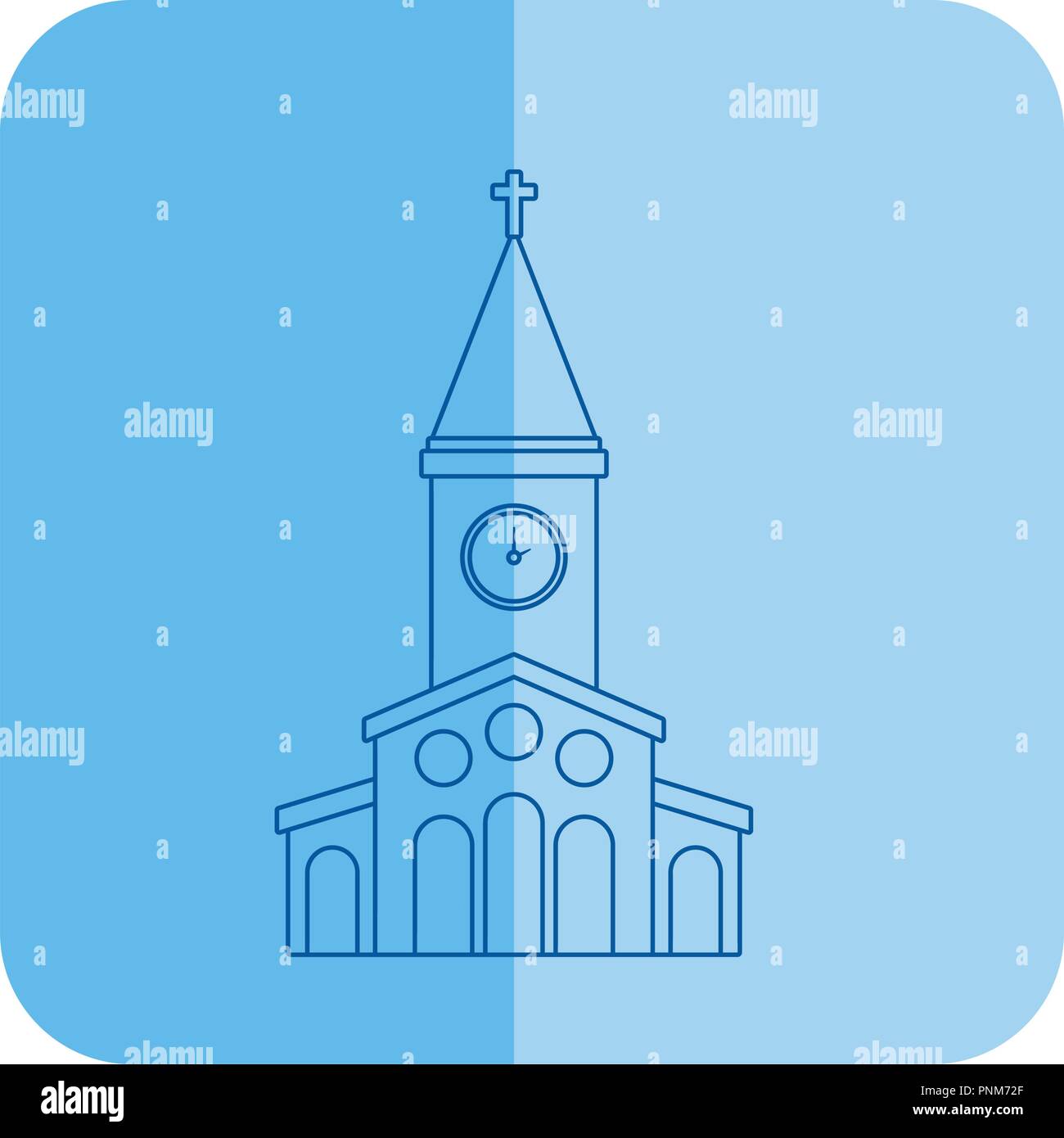 church building religion construction antique vector illustration Stock ...