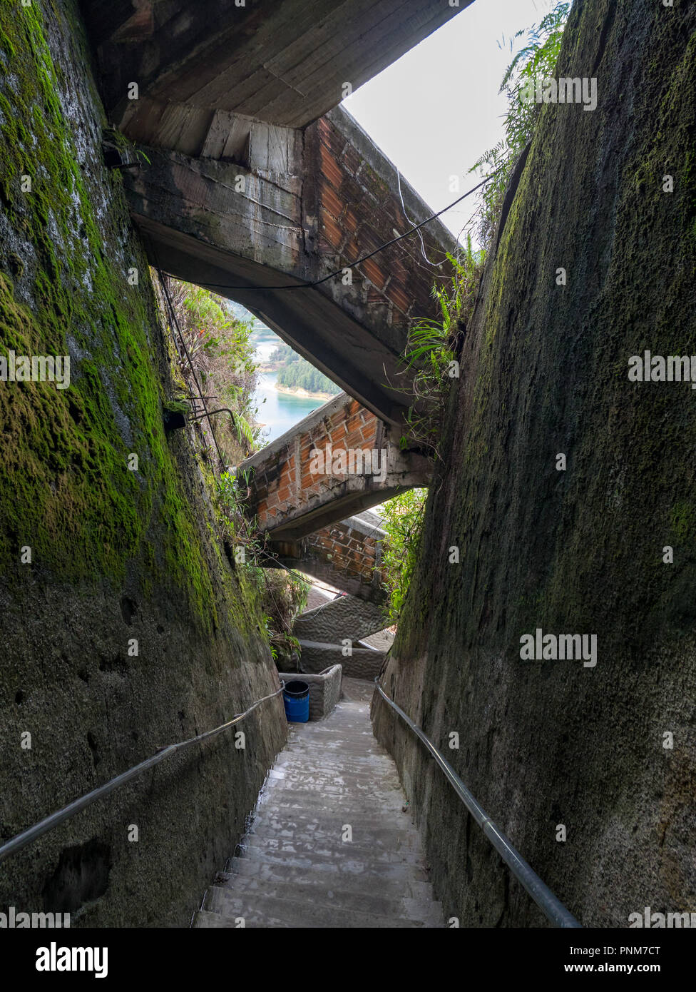 Steps Rock of Guatape (Piedra Del Penol) Guatape, Colombia Stock Photo ...