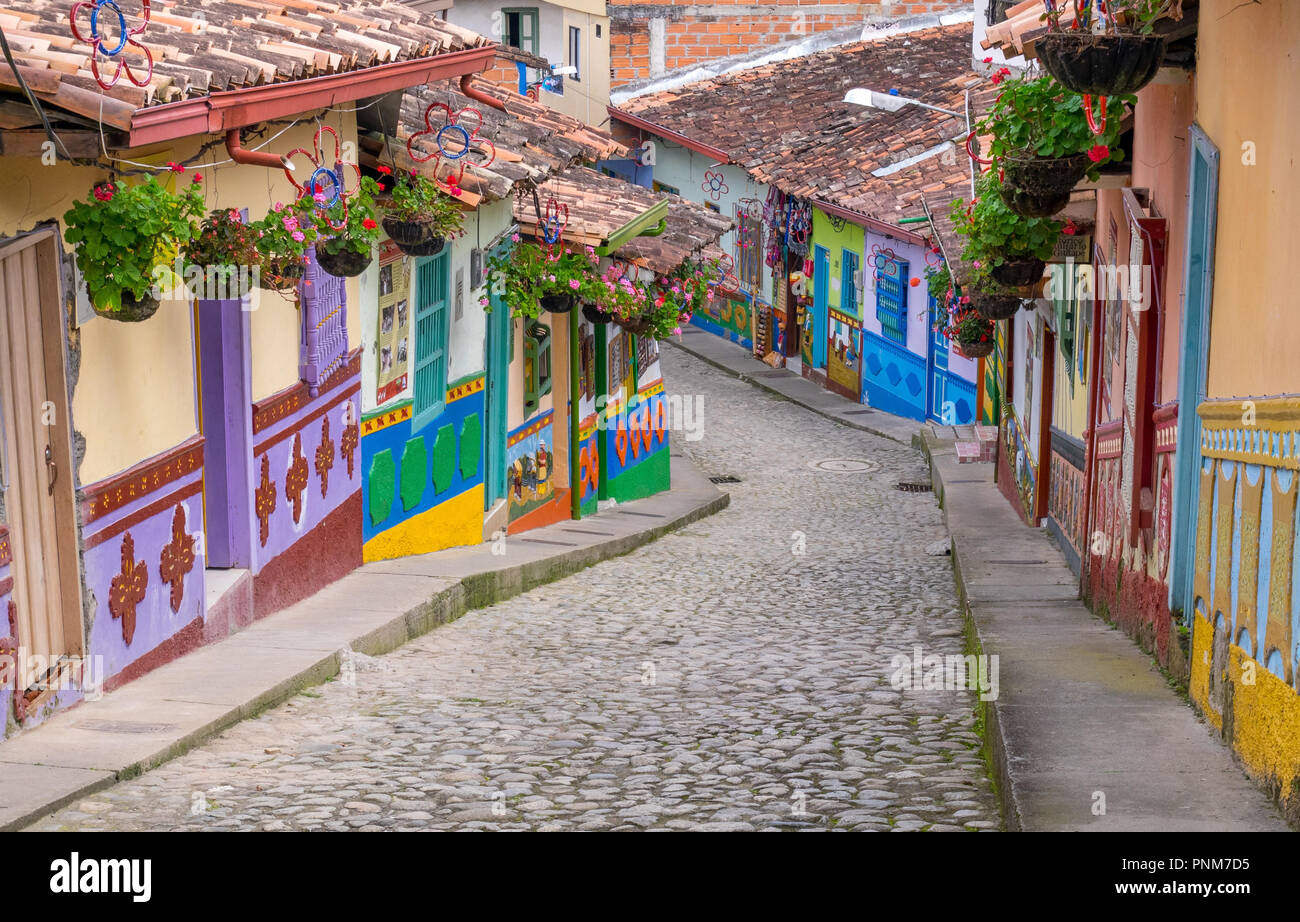 Most colorful town in colombia hi-res stock photography and images - Alamy