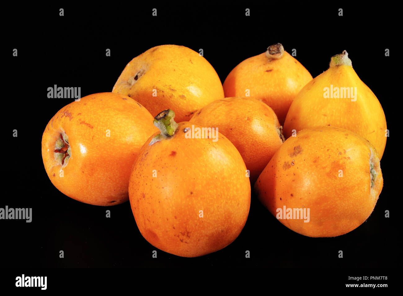 group of medlar isolated on white Stock Photo - Alamy