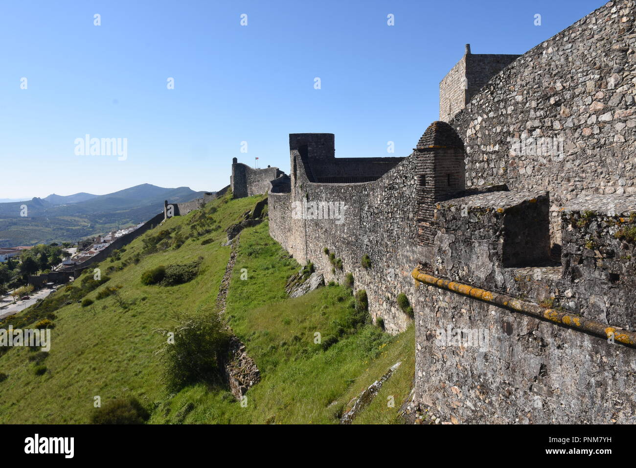 walls of Marvao castle, Portugal Stock Photo - Alamy
