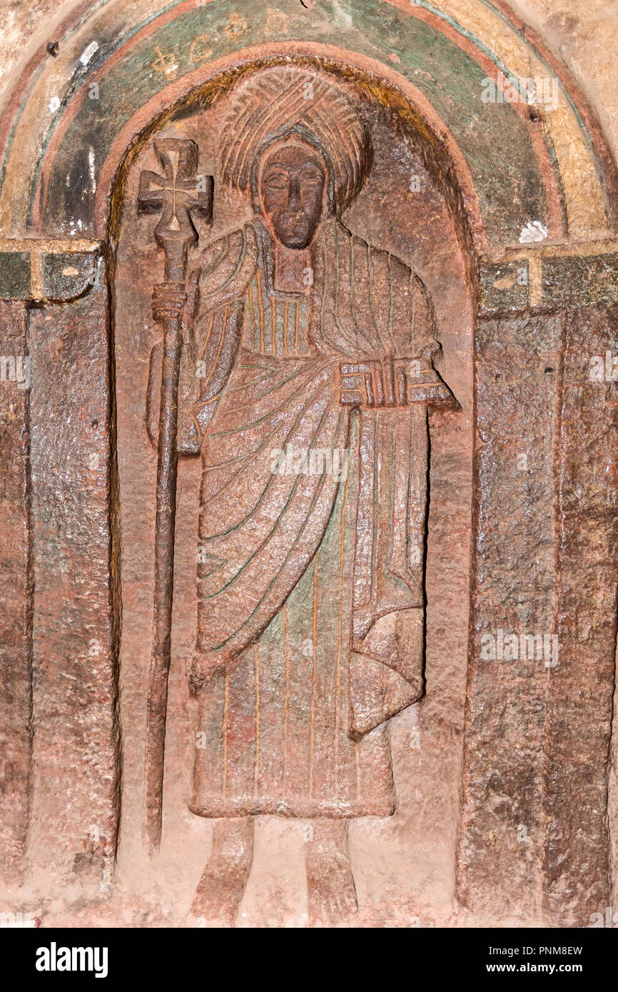 Interior of Bet Golgotha where Lalibela's Grave (Tomb is, Saints.Semi ...