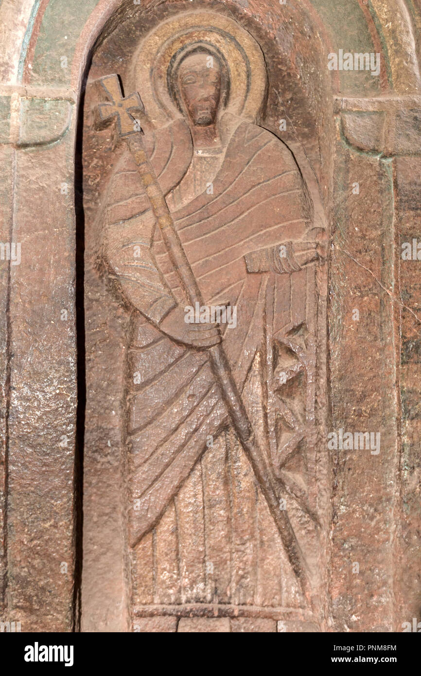 Interior of Bet Golgotha where Lalibela's Grave (Tomb is, Saints.Semi ...