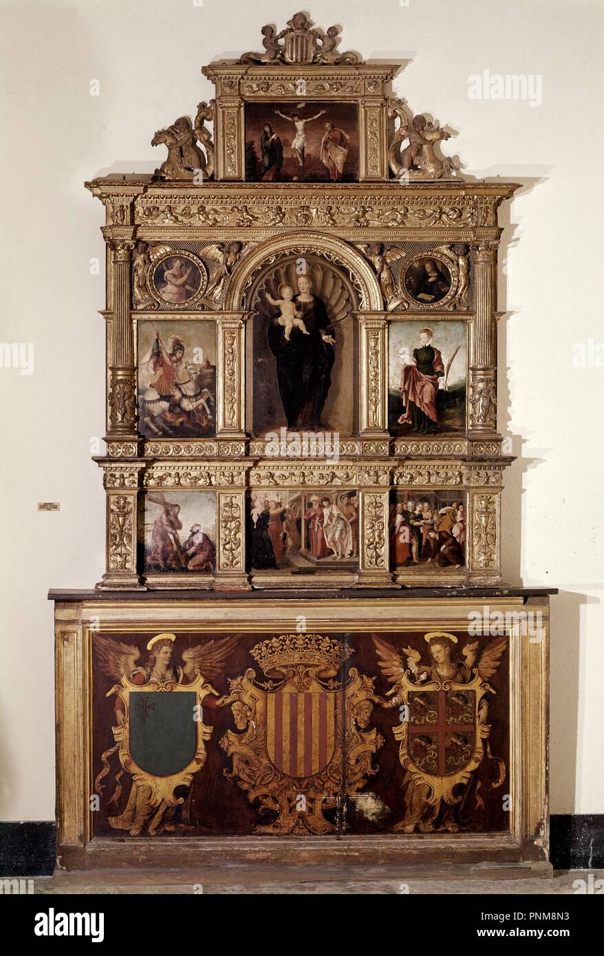 RETABLO DE LA CARCEL DE LA MANIFESTACION DEL REINO - 1550 - OLEO/TABLA ...